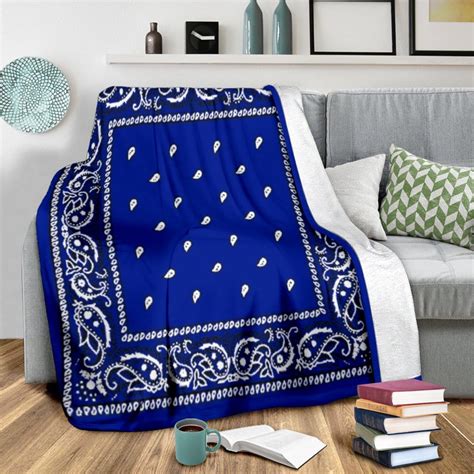 Crip Blue Premium Blanket Lets Print Big