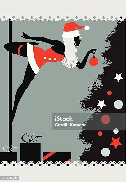 Christmas Pole Dancer Stock Illustration Download Image Now