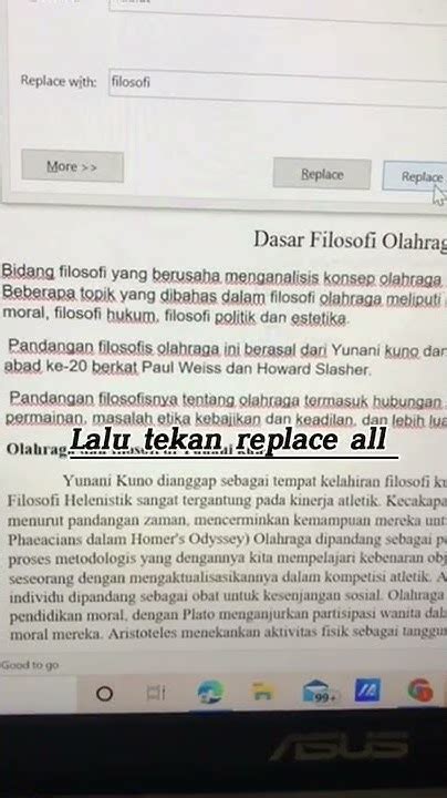 menggunakan fungsi find and replace youtube