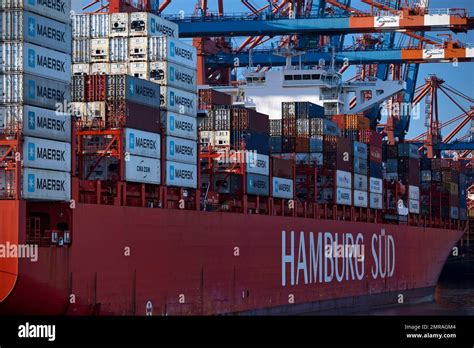 Container Ship Of The Cap San Class At The Container Terminal Eurogate Container Ship Of The Cap San Class At The Container Terminal Eurogate