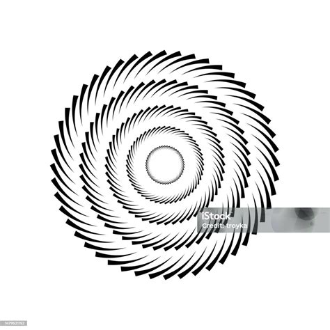 circular rotation design element abstract circle icon stock