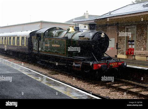 Steam Locomotive Hercules Gwr 4200 Class Number 4277 Entering Stock