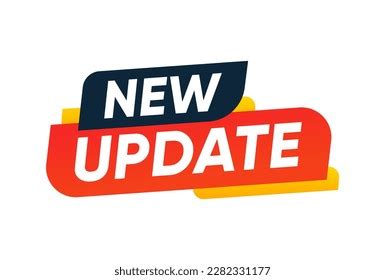 New Update Label Banner Isolated Vector Stock Vector Royalty Free