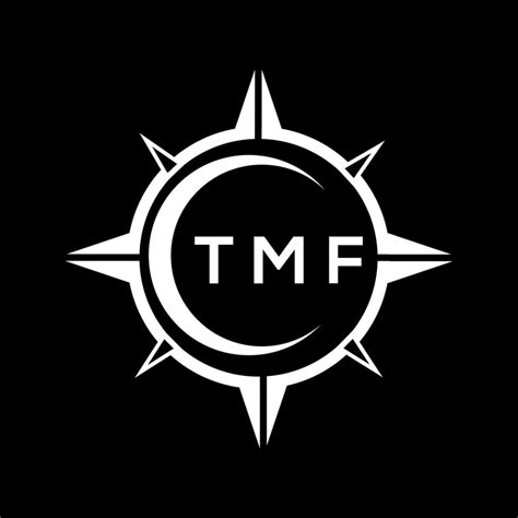 Tmf Abstract Technology Logo Design On Black Background Tmf Creative