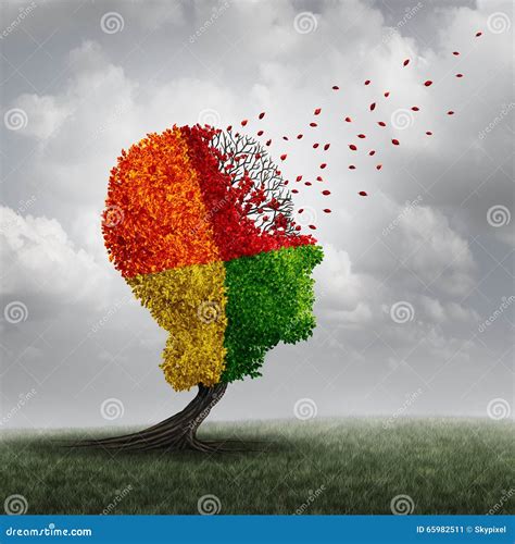 Dementia Brain Loss Stock Illustration Image 65982511