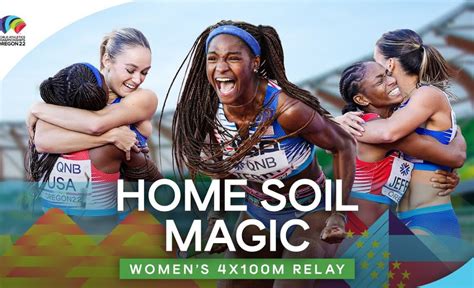 Womens 4x100m Final World Athletics Championships Oregon 2022 Vcp