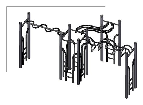 3d Playground Game In Dwg 865 56 Kb Cad Library