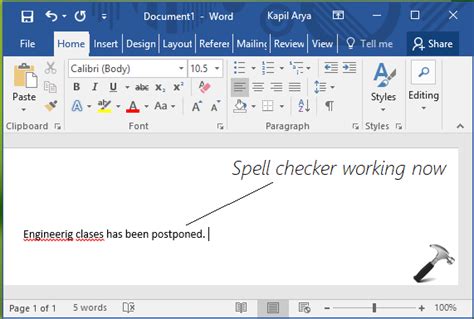 Fix Spell Checker Not Working In Word 2016