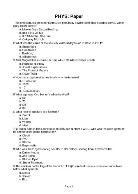 PHYS310 Questions 9 Progress Report Practice Materials Lecture