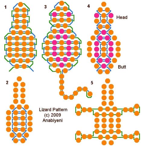 3d Beaded Lizard Instructions By Anabiyeni On Deviantart