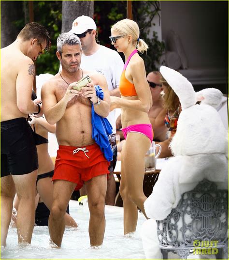 Full Sized Photo Of Andy Cohen Shirtless Pool Easter Miami 24 Photo