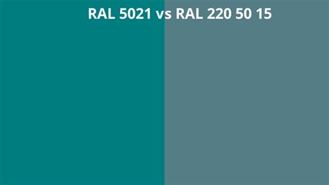 Ral 5021 Vs 220 50 15 Ral Colour Chart Uk