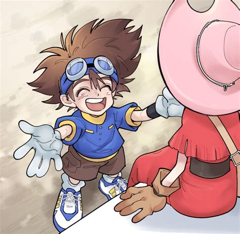 Yagami Taichi And Tachikawa Mimi Digimon And More Drawn By Gelato Ss Danbooru