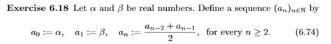 Solved Exercise Let A And B Be Real Numbers Define A Chegg Com