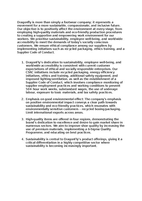 Strategic Vision Statement Bgs Dragonfly Is More Than Simply A