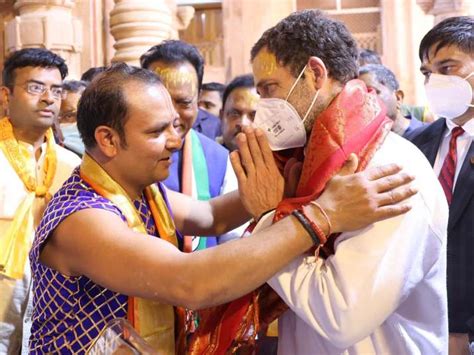 In Gujarat For Cong Brainstorming Session Rahul Gandhi Offers Prayers