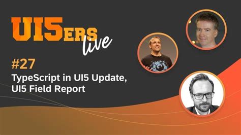 Noël Hendrikx On Linkedin Ui5ers Live 27 Ui5 Field Report And Best