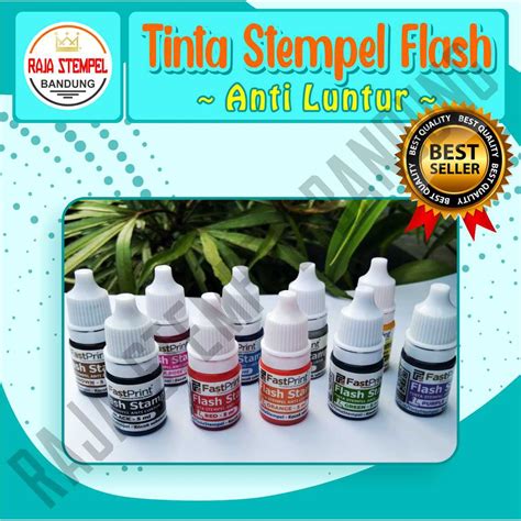 Jual Tinta Refill Stempel Flash 5ml I Otomatis Anti Luntur I Stample I