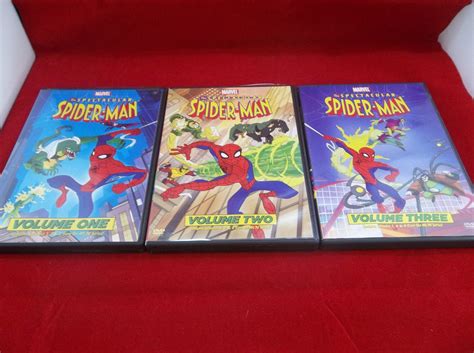 Lot Of 3 The Spectacular Spider Man DVD S Marvel Volumes 1 3 Episodes 1