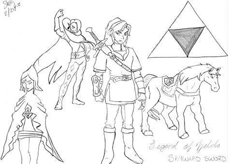 37 dessins de coloriage Zelda à imprimer
