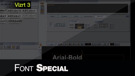 Vizrt Artist 3 Font Special Vizrt Traning And TutorialsVizrt Traning