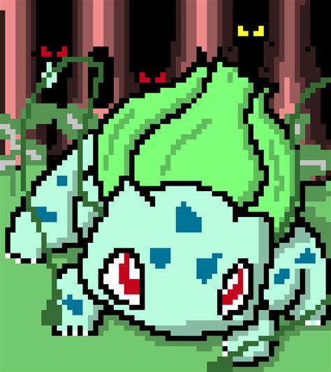 Pokemon Pixel Art 001 Bulbasaur By Leleshadowball On Deviantart