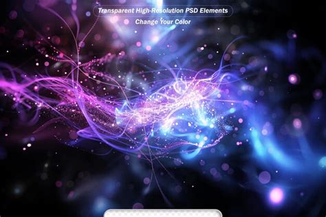 Premium Psd Motion Particle Series Design Composed Of Dynamic Particles And Lights As A Metaphor