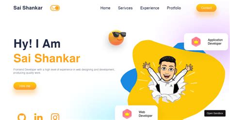 Sai Shankar Codesandbox