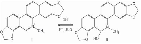 Sanguinarine Iminium I And “pseudobase” Forms Ii Download Scientific Diagram