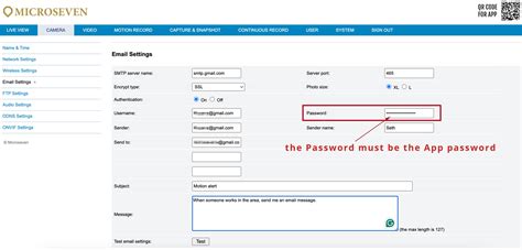 How To Setup Gmail As Smtp Server To Send An Alert Email Microseven
