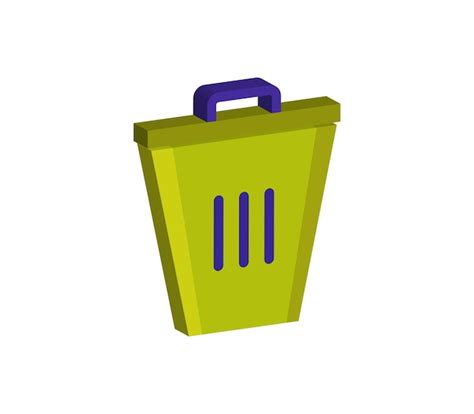 Premium Vector Trash Bin