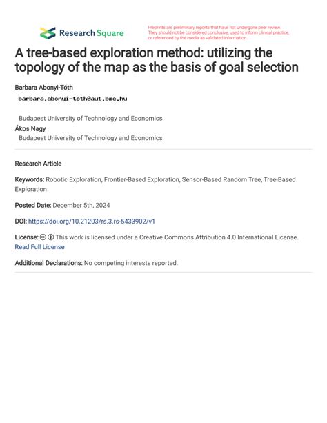 Pdf A Tree Based Exploration Method Utilizing The Topology Of The