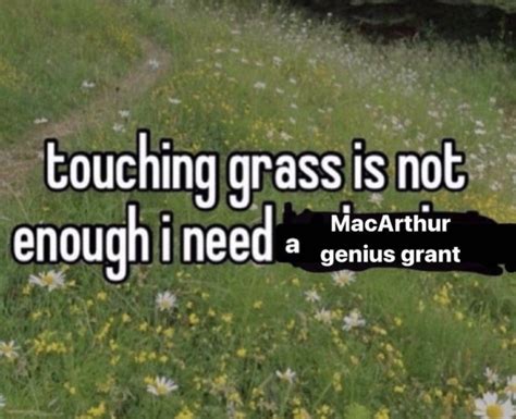Touching Grass Is Not Enough Touching Grass Is Not Enough Know Your
