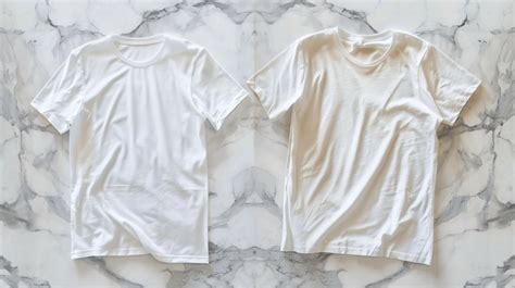Comparison Of White T Shirt Before And After Using Laundry Detergent Or