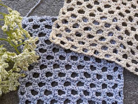 Free Crochet Mesh Stitch Pattern Crochet Bits