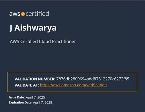 Aws Cloudpractitioner Awscertified Cloudcomputing Milestone… Aishwarya Jatter