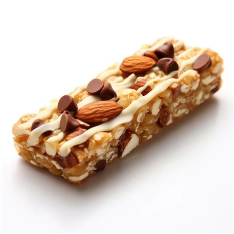 Premium Ai Image Granola Bars Isolated On White Background