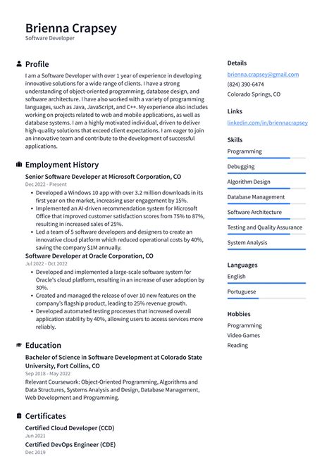 Google Software Developer Resume Examples ResumeCat