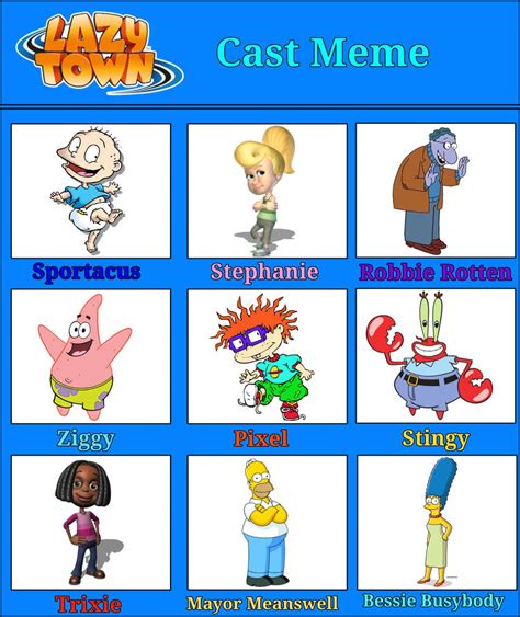 Lazytown Cast Meme Pt2 By Murriks On Deviantart