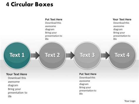 Ppt Straight Implementation Of 4 Phases Powerpoint Templates