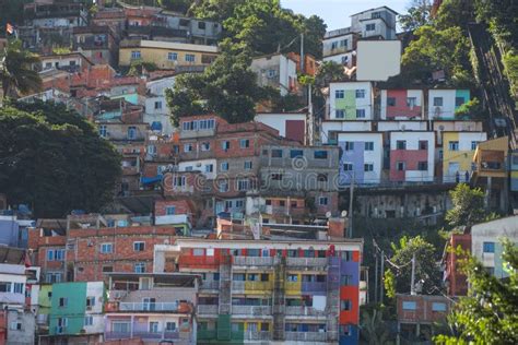 Rio De Janeiro Downtown And Favela Stock Image Image Of Beach Urca