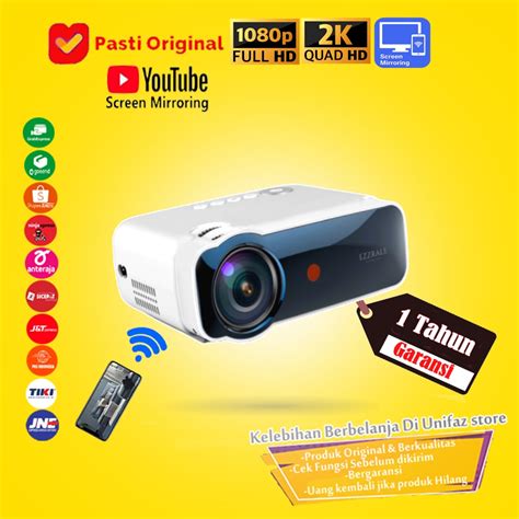 Jual PROYEKTOR WIFI ORIGINAL PROJECTOR MINI LUMENS PROYEKTOR MURAH PROYEKTOR MINI