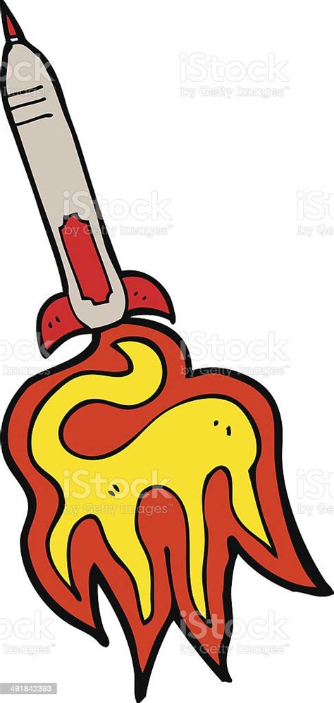 Cartoon Missile Stock Illustration Download Image Now Cheerful