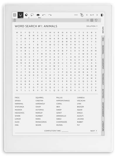 Supernote Word Search Puzzles Fun And Relaxing Brain Games