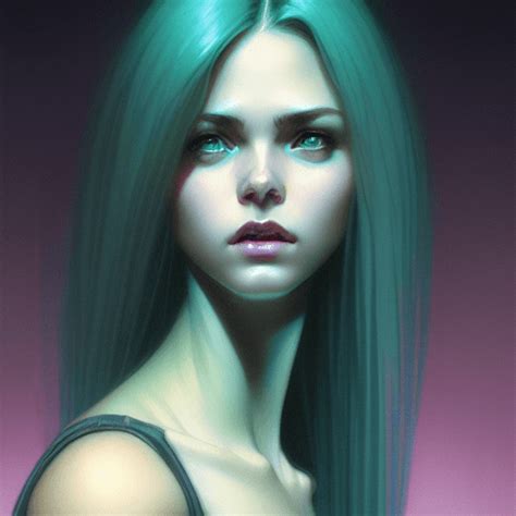 Hauntingly Beautiful Young Woman · Creative Fabrica