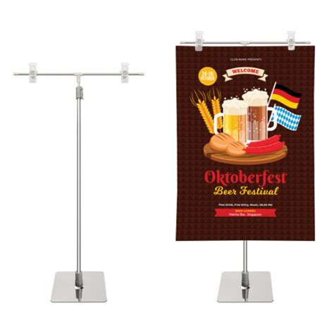 Table Top T Shape Poster Stand Udo Basic Applied