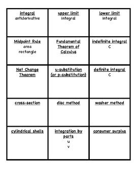 Calculus Taboo By Melissa Neal Teachers Pay Teachers