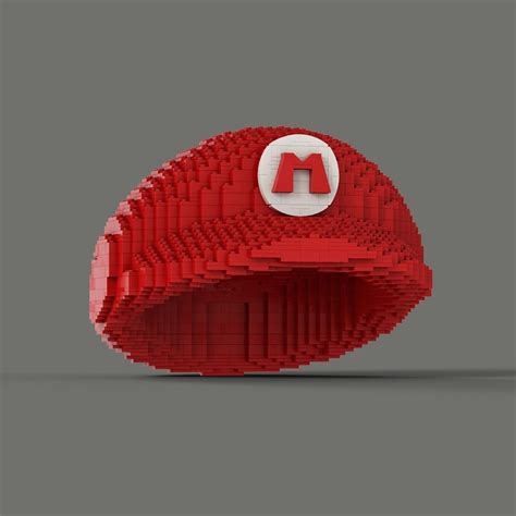 Lego Moc Marios Hat By Xiaowang Rebrickable Build With Lego
