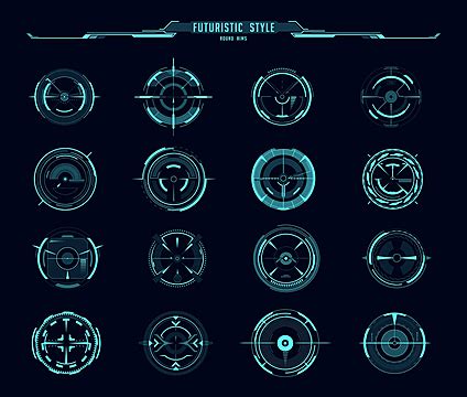 Aiming Target Vector Hd Png Images Hud Target Frames And Aim Control