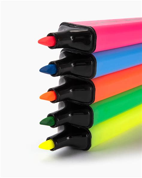 Camlin Assorted Highlighter Bright Fluorescent Ink